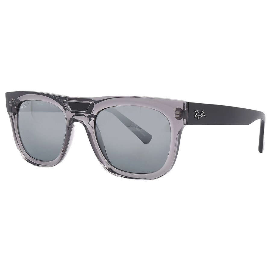 Ray-Ban Phil Bio Based Polarized Grey Gradient Mirror Square Unisex ...