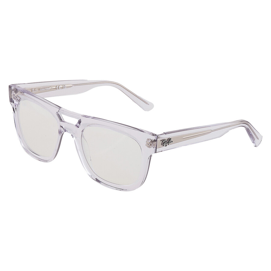 Ray-Ban Phil Bio Based Transitions Clear/Blue Photochromatic Square ...