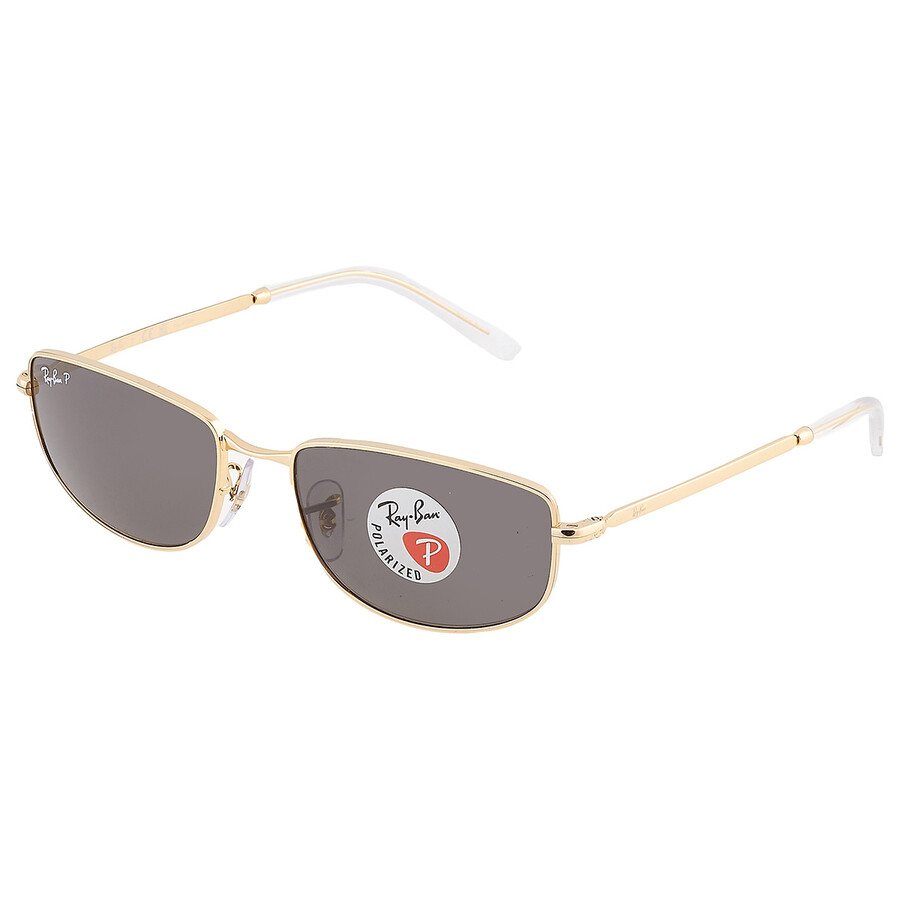 Ray-Ban Polarized Black Irregular Unisex Sunglasses RB3732 001/48 56 ...