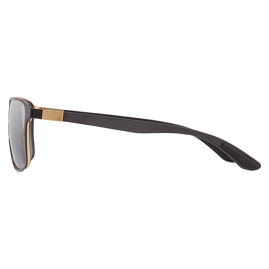 Ray-Ban Polarized Blue Gold Chromance Square Unisex Sunglasses RB3721CH ...