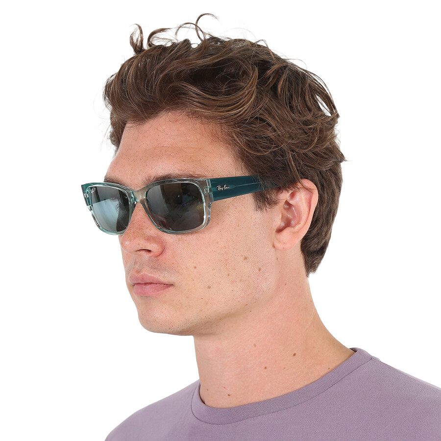 Ray-Ban Polarized Blue Square Unisex Sunglasses RB4388-6646G6-58 RB4388 ...