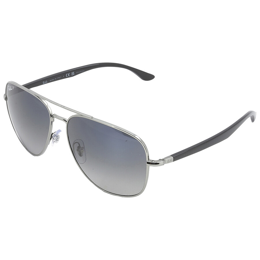 Ray-Ban Polarized Blue/Grey Square Unisex Sunglasses RB3683 004/78 59 ...