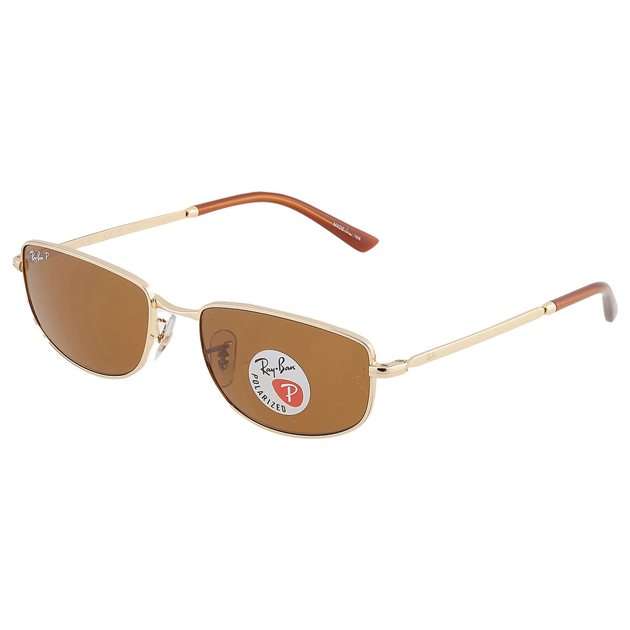 Ray-Ban Polarized Brown Irregular Unisex Sunglasses RB3732 001/57 56 ...