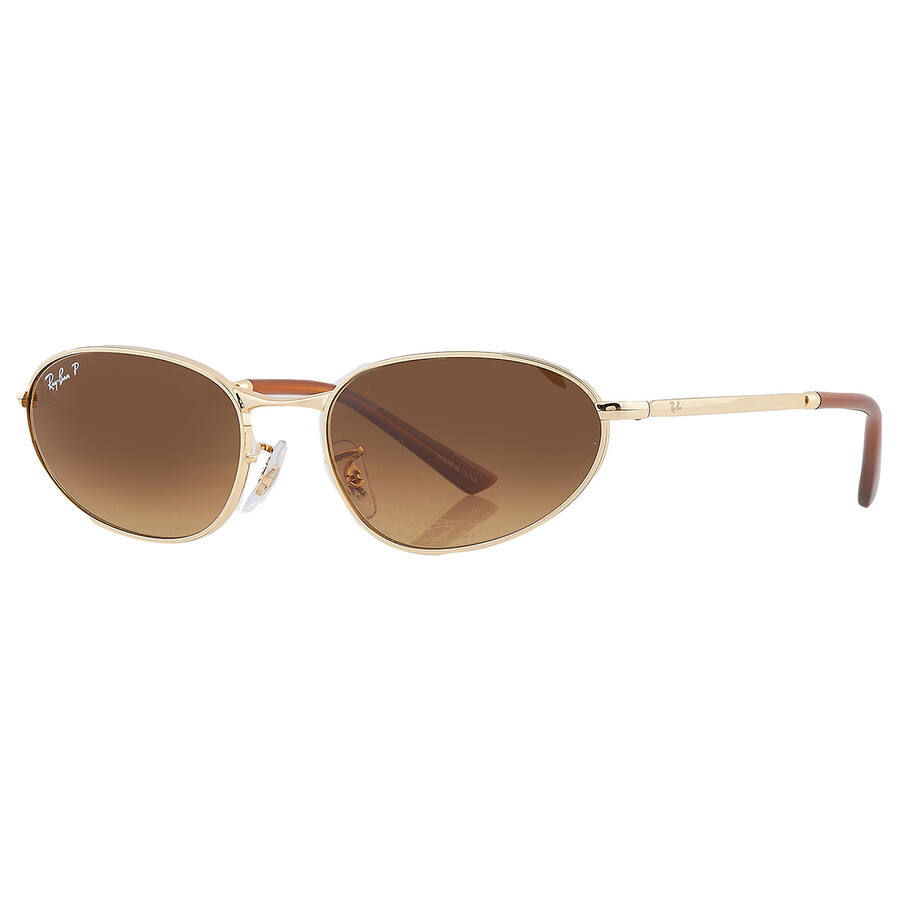 Ray-Ban Polarized Brown Irregular Unisex Sunglasses RB3734 001/M2 56 ...