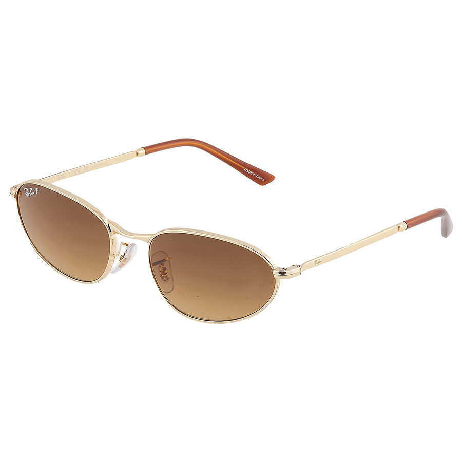 Ray-Ban Polarized Brown Irregular Unisex Sunglasses RB3734 001/M2 56 ...