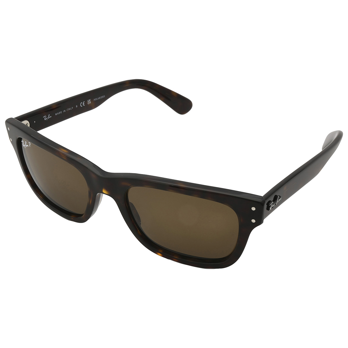 Ray-Ban Polarized Brown Rectangular Men's Sunglasses RB2283 902/57 55 ...