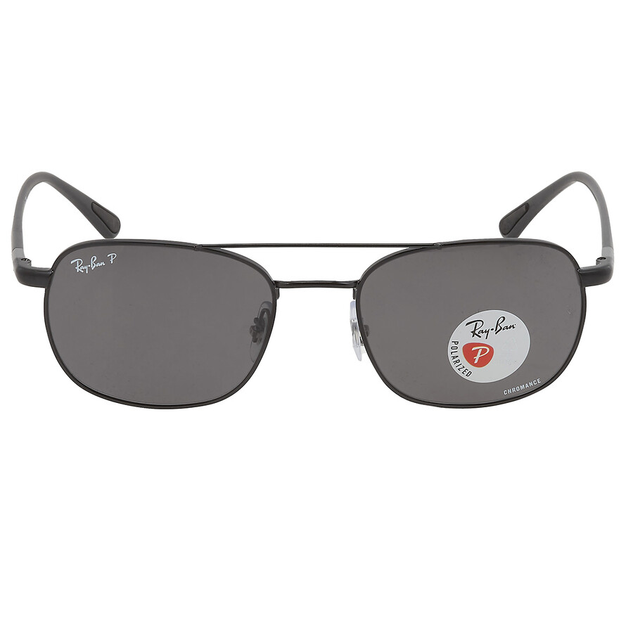 Ray-Ban Polarized Dark Gray Square Unisex Sunglasses 0 RB3670CH 002/K8 ...