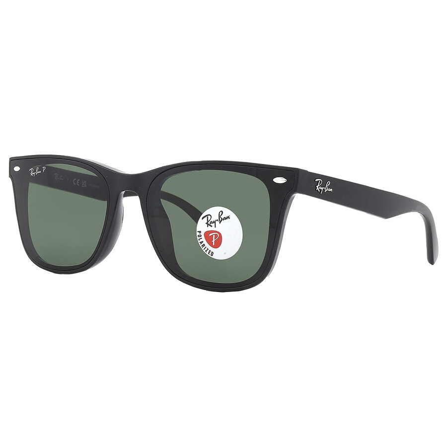 Ray-Ban Polarized Dark Green Square Unisex Sunglasses RB4420 601/9A 65 ...