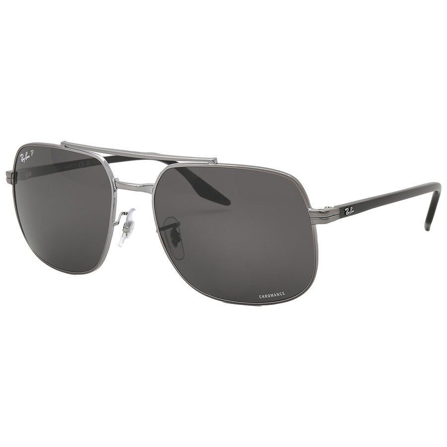 Ray-Ban Polarized Dark grey Square Unisex Sunglasses RB3699 004/K8 59 ...