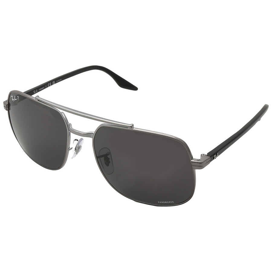 Ray-Ban Polarized Dark grey Square Unisex Sunglasses RB3699 004/K8 59 ...