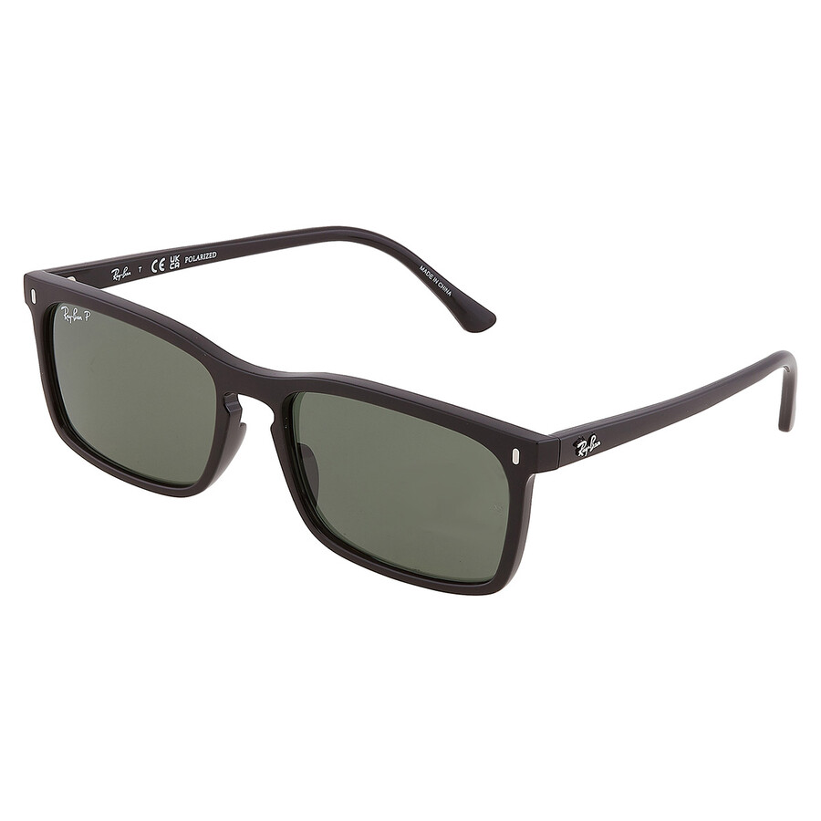 Ray-Ban Polarized Green Rectangular Unisex Sunglasses RB4435 901/58 59 ...