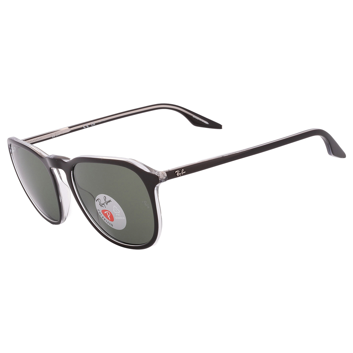 Ray-Ban Polarized Green Sport Unisex Sunglasses RB2203 919/58 55 ...