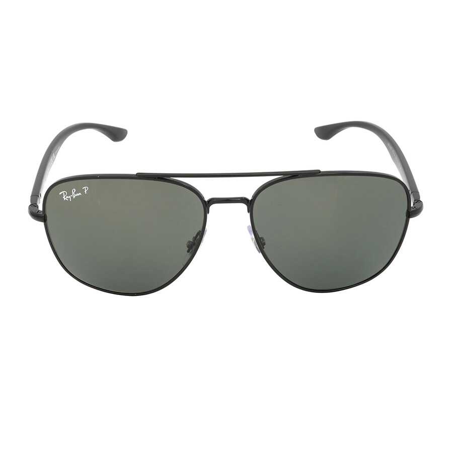 Ray-Ban Polarized Green Square Unisex Sunglasses RB3683 002/58 56 ...