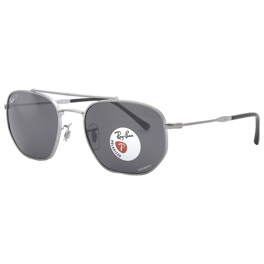 Ray-Ban Polarized Grey Navigator Unisex Sunglasses RB3707 004/K8 54 ...