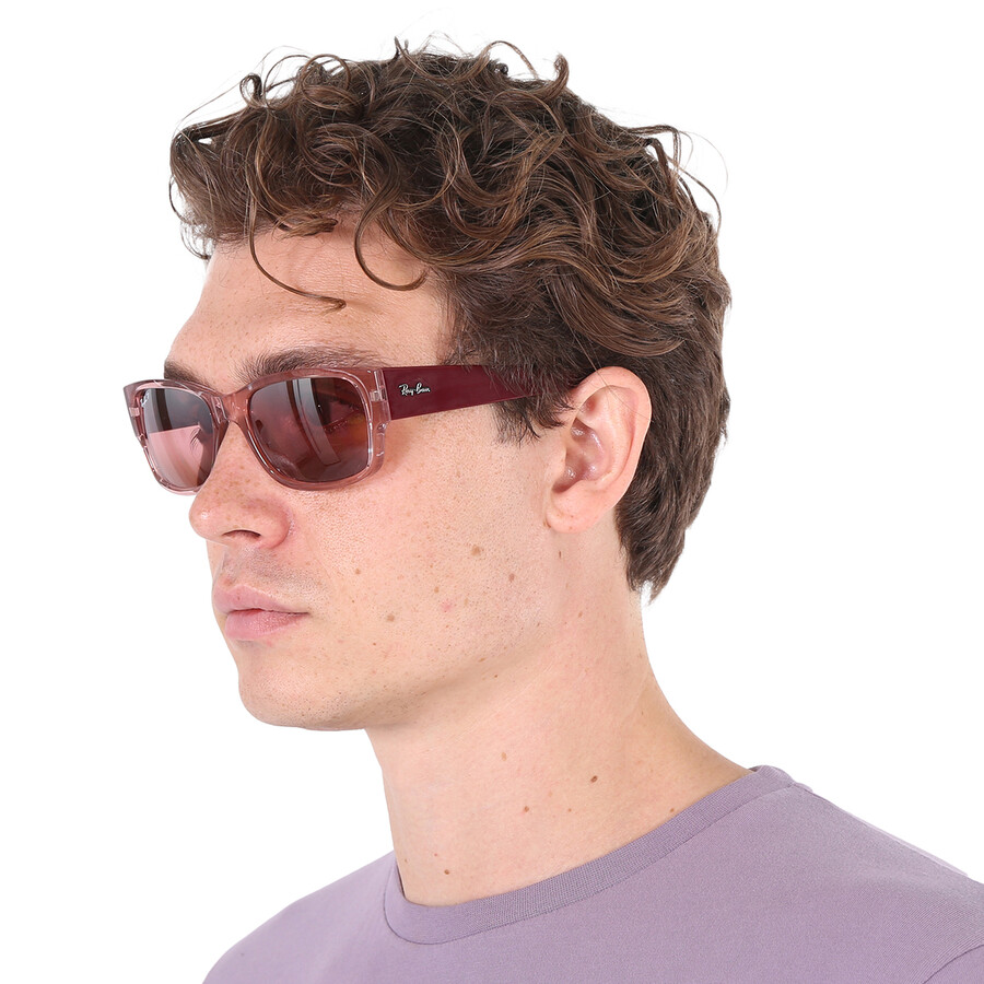 Ray-Ban Polarized Wine Square Unisex Sunglasses RB4388 6648G8 55 ...