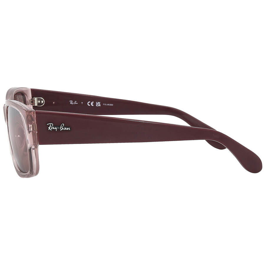Ray-Ban Polarized Wine Square Unisex Sunglasses RB4388 6648G8 55 ...