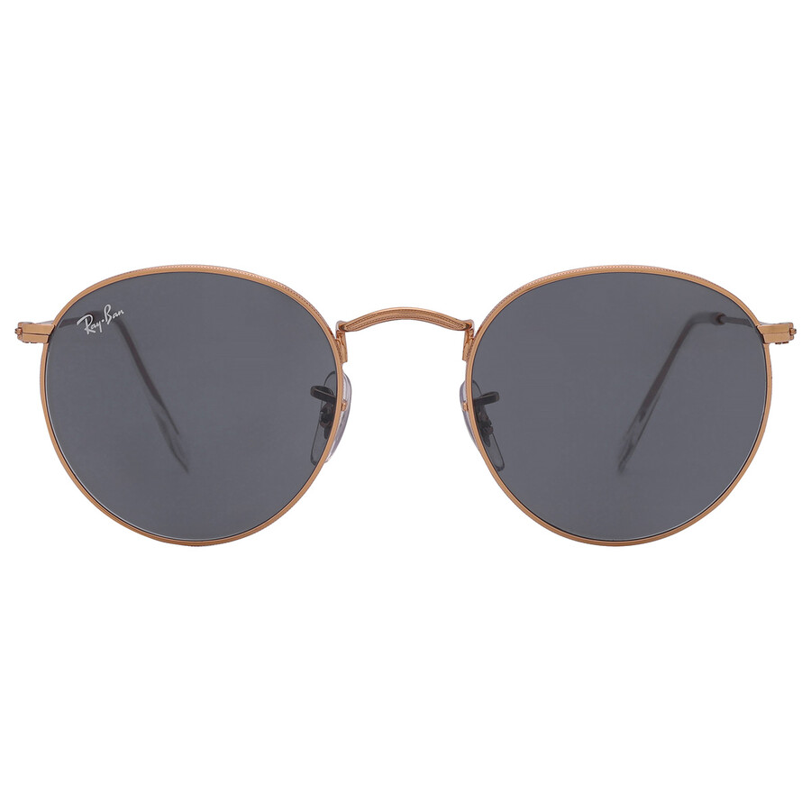 Ray-Ban Round Metal Blue Unisex Sunglasses RB3447 9202R5 50 ...