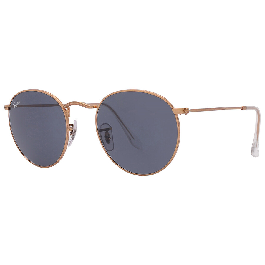 Ray-Ban Round Metal Blue Unisex Sunglasses RB3447 9202R5 50 ...