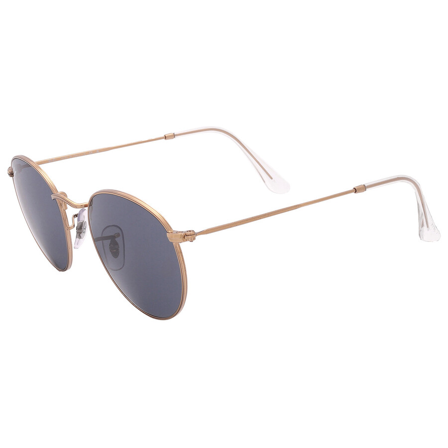 Ray-Ban Round Metal Blue Unisex Sunglasses RB3447 9202R5 50 ...
