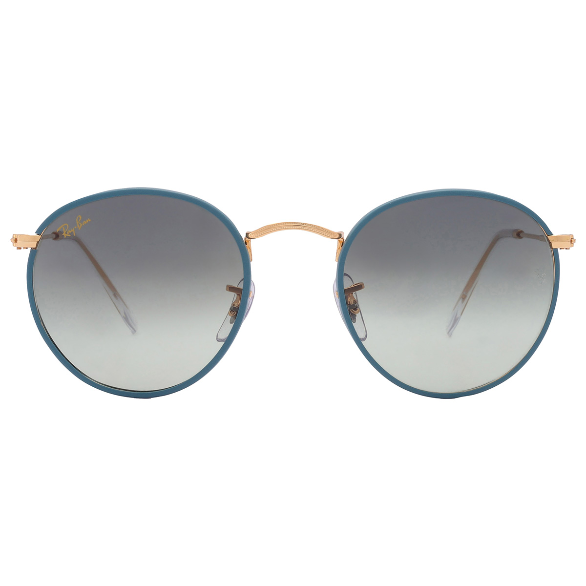 Ray-Ban Round Metal Full Color Legend Vintage Green Gradient Blue Men's ...