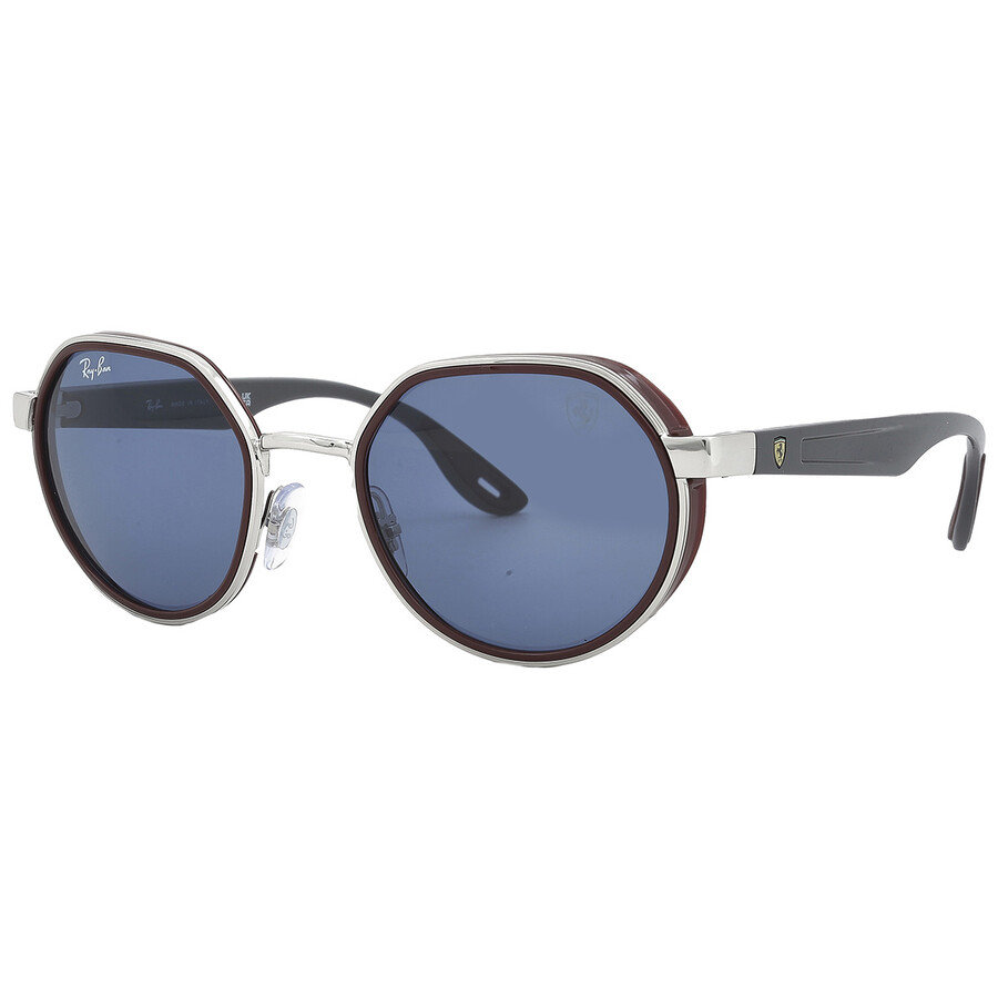 Ray-Ban Scuderia Ferrari Dark Blue Irregular Unisex Sunglasses RB3703M ...