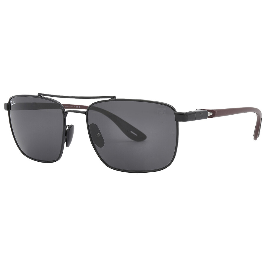 Ray-Ban Scuderia Ferrari Dark Grey Navigator Men's Sunglasses RB3715M ...