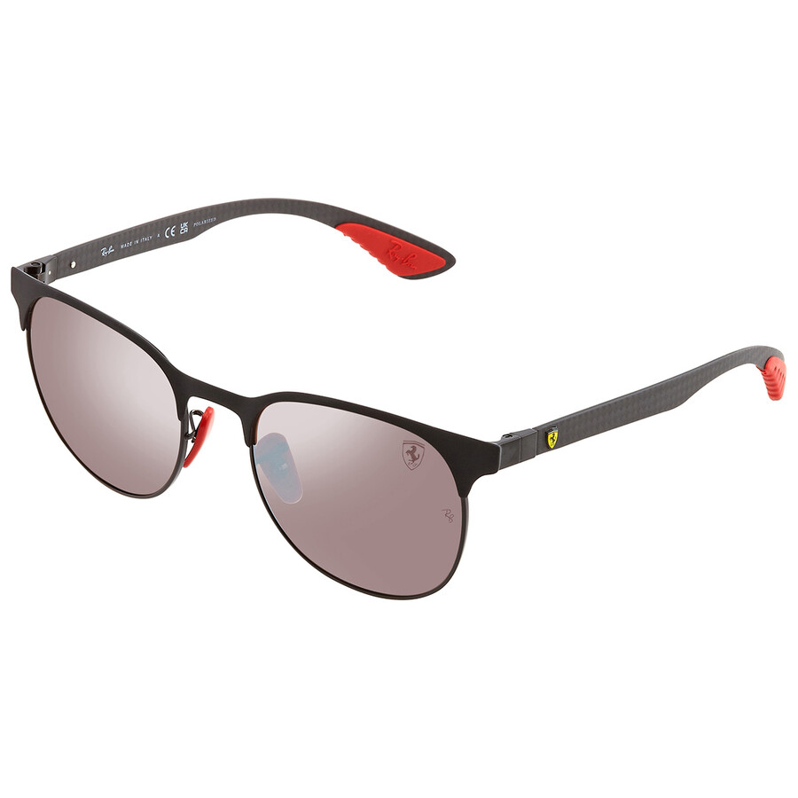 Ray-Ban Scuderia Ferrari Polarized Purple Silver Phantos Unisex ...