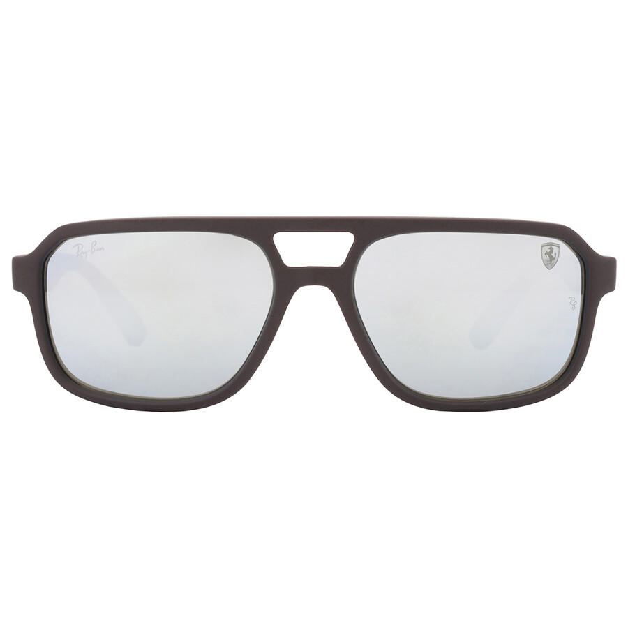 Ray-Ban Scuderia Ferrari Silver Mirror Navigator Unisex Sunglasses ...