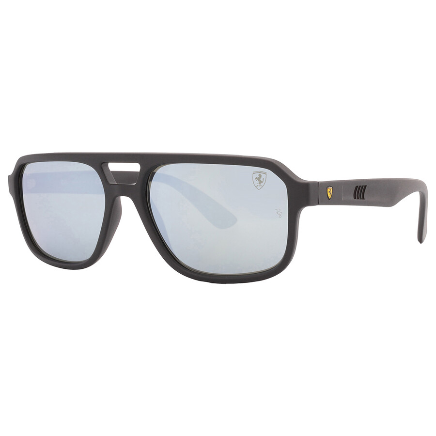 Ray-Ban Scuderia Ferrari Silver Mirror Navigator Unisex Sunglasses ...
