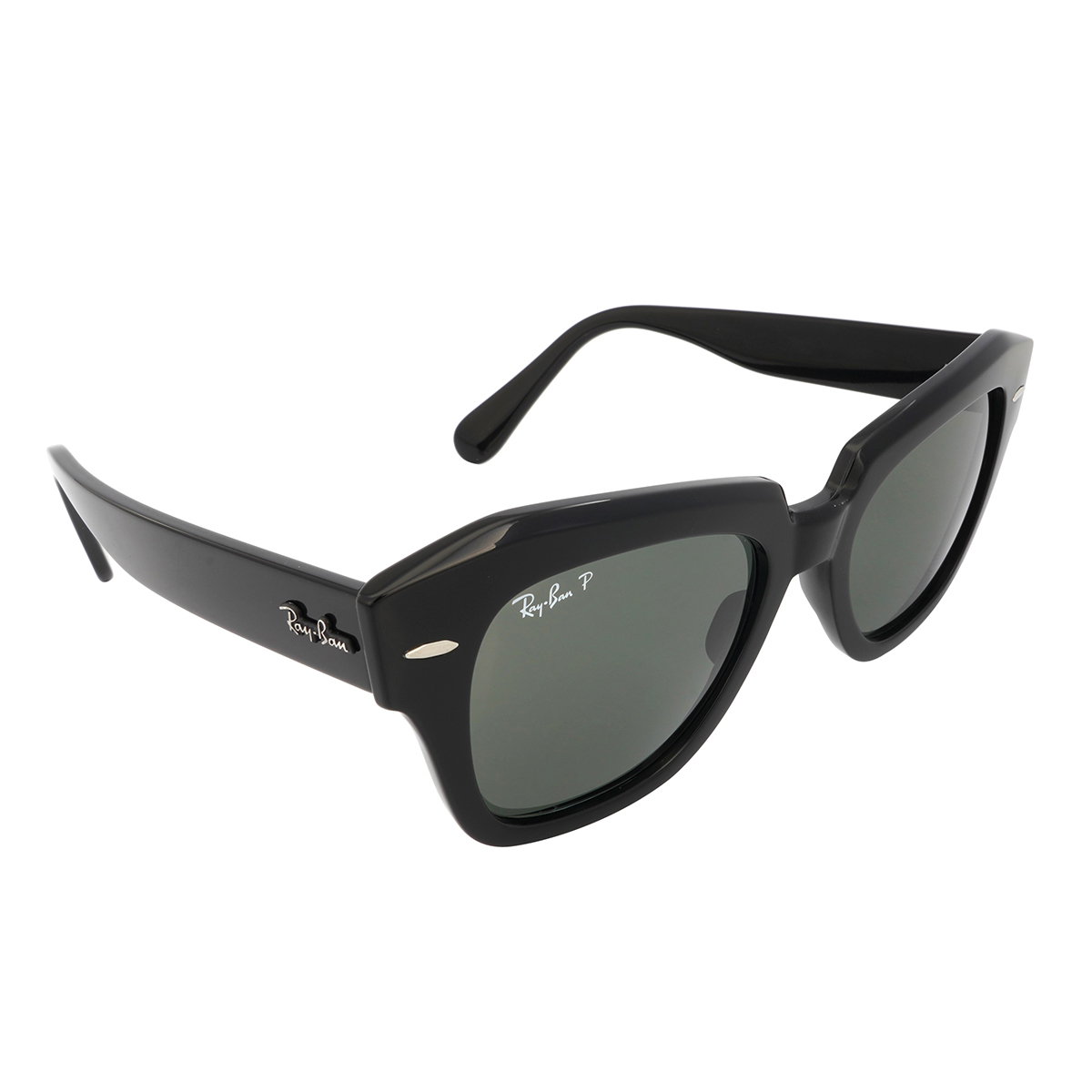 Ray-Ban State Street G-15 Green Polarized Square Unisex Sunglasses ...