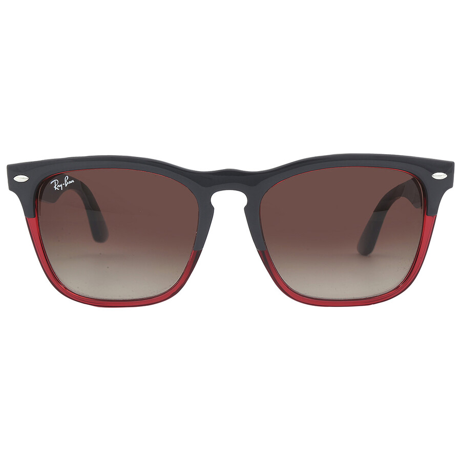 Ray-Ban Steve Brown Gradient Square Unisex Sunglasses RB4487 663113 54 ...