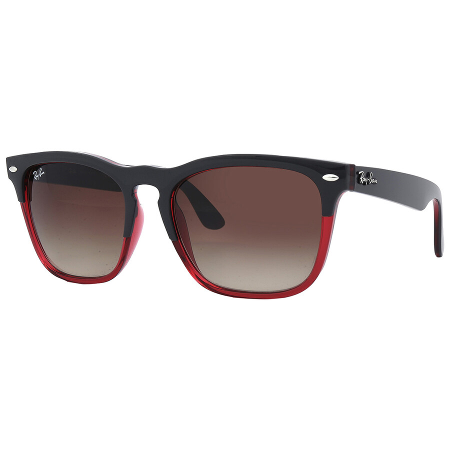 Ray-Ban Steve Brown Gradient Square Unisex Sunglasses RB4487 663113 54 ...