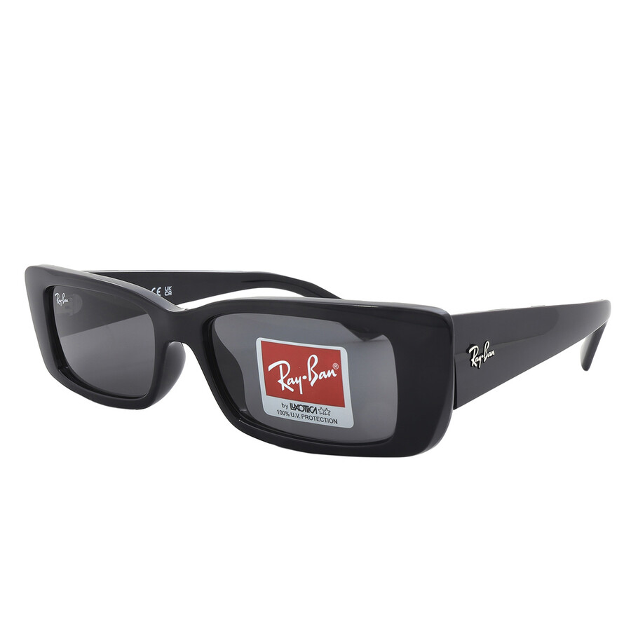 Ray-Ban Teru Bio Based Dark Grey Rectangular Unisex Sunglasses RB4425 ...