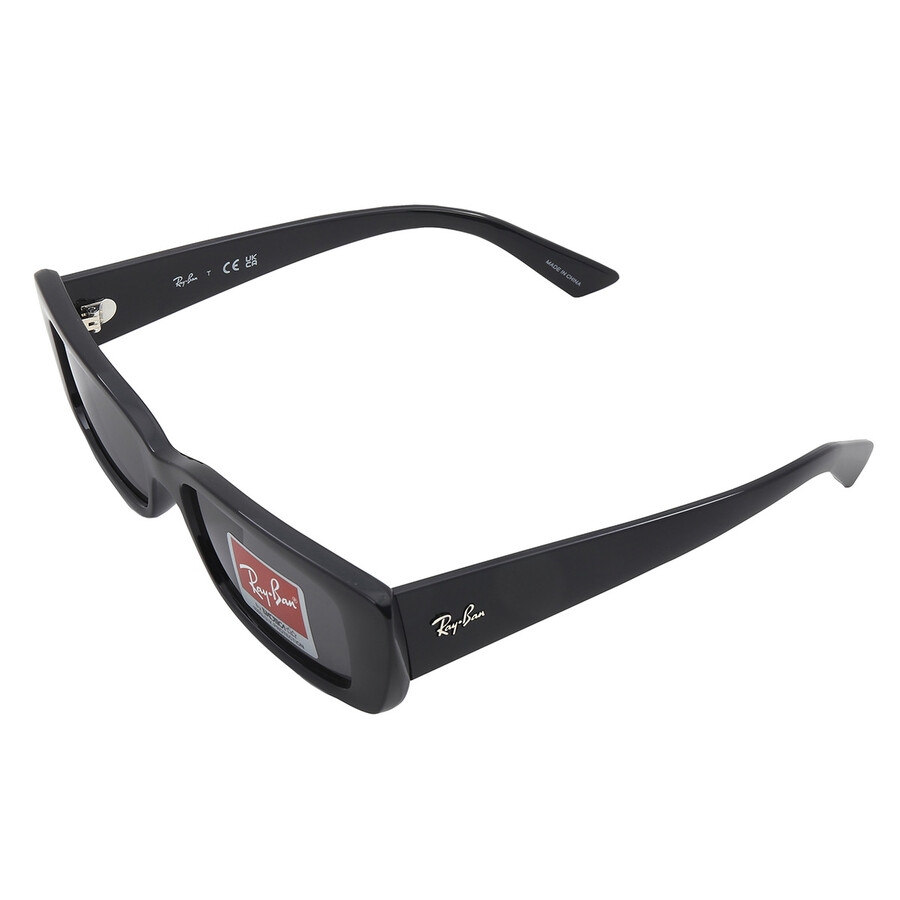 Ray-Ban Teru Bio Based Dark Grey Rectangular Unisex Sunglasses RB4425 ...