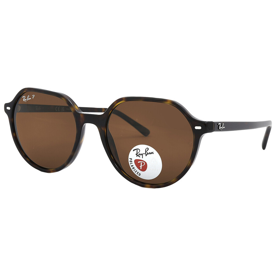 Ray-Ban Thalia Polarized Brown Geometric Unisex Sunglasses RB2195 902/ ...