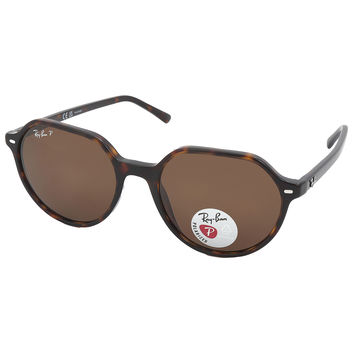 Ray-Ban Thalia Polarized Brown Geometric Unisex Sunglasses RB2195 902/ ...