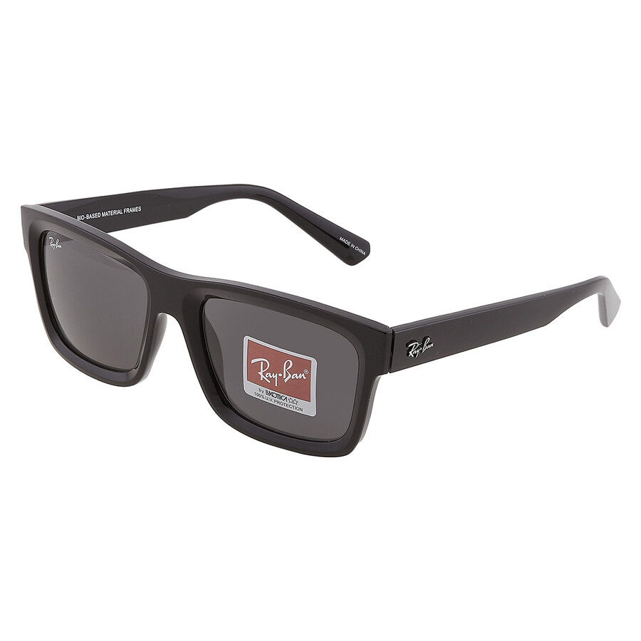 Ray-Ban Warren Bio Based Dark Grey Rectangular Unisex Sunglasses RB4396 ...