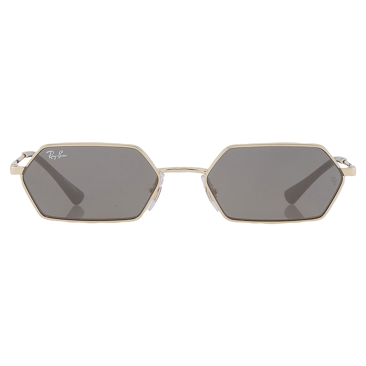 Ray-Ban Yevi Dark Grey Mirror Hexagonal Unisex Sunglasses RB3728 92136V ...