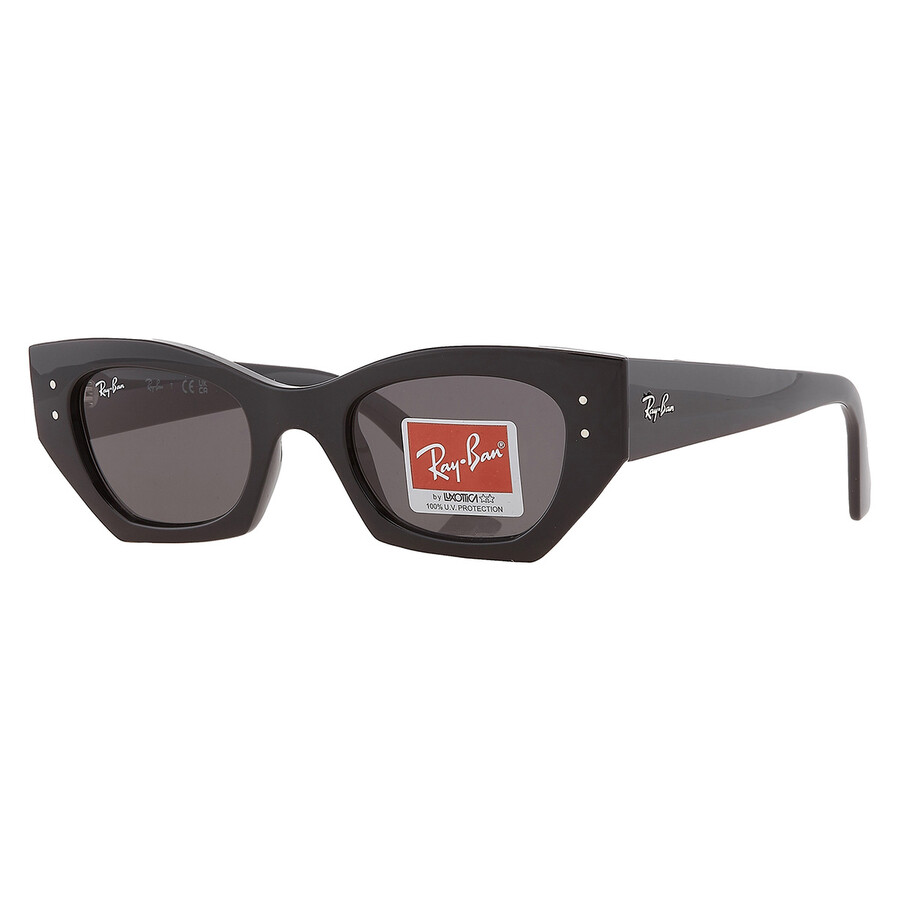 Ray-Ban Zena Bio Based Dark Grey Irregular Unisex Sunglasses RB4430 ...