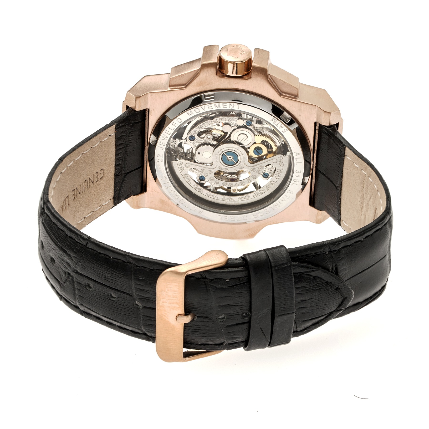 Reign Commodus Automatic Black Dial Men's Watch REIRN4005 847864148789 ...