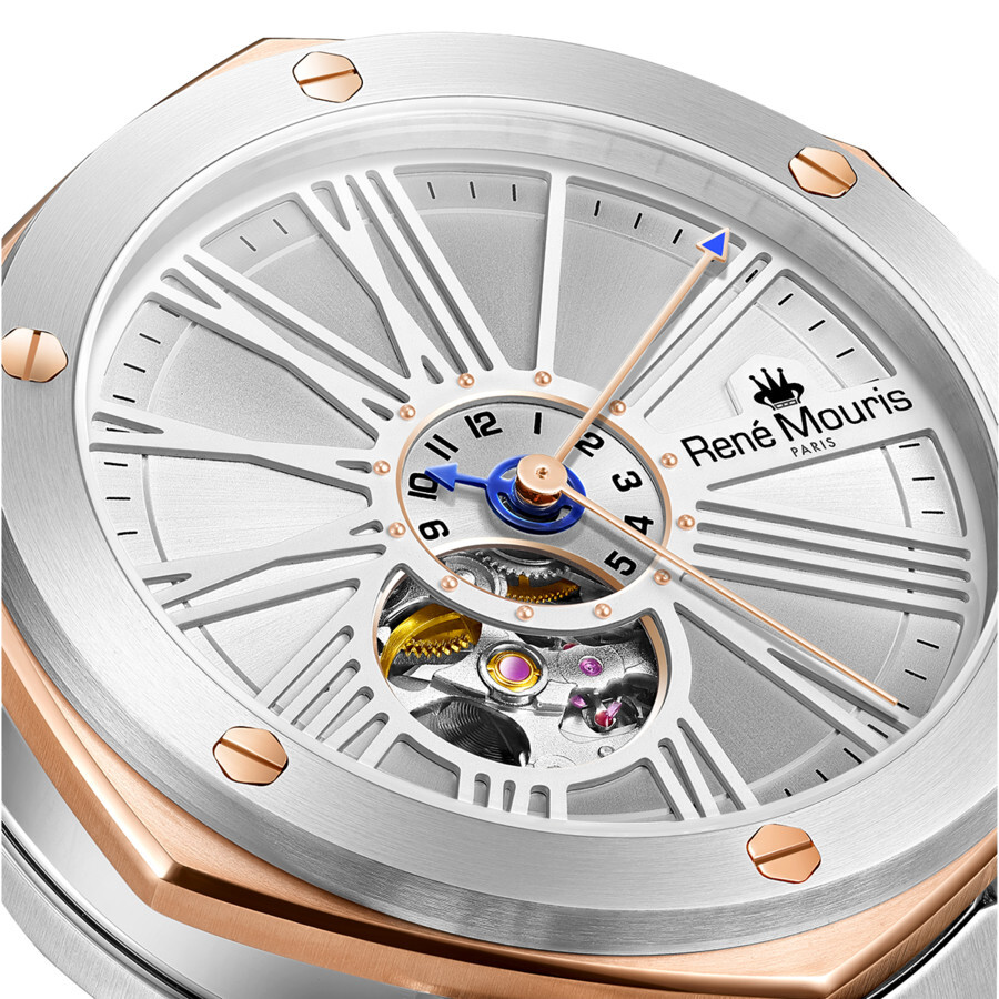 Rene Mouris Mythique Le Monde Automatic Silver Dial Men's Watch ...