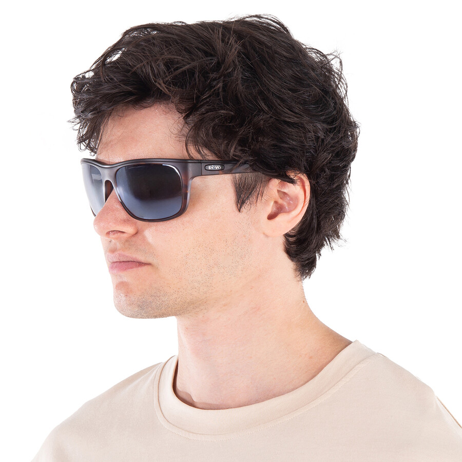 Revo Remus Graphite Polarized Square Unisex Sunglasses RE 1023 02 GY 62 ...