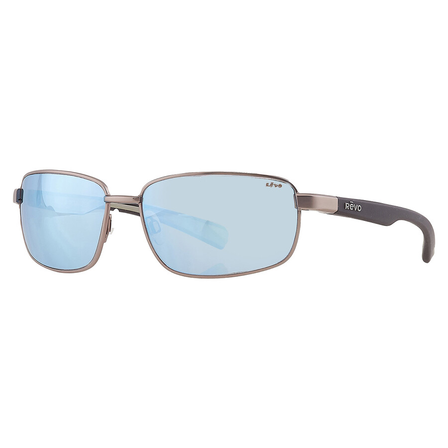 Revo Shotshell Blue Water Polarized Rectangular Men's Sunglasses RE ...
