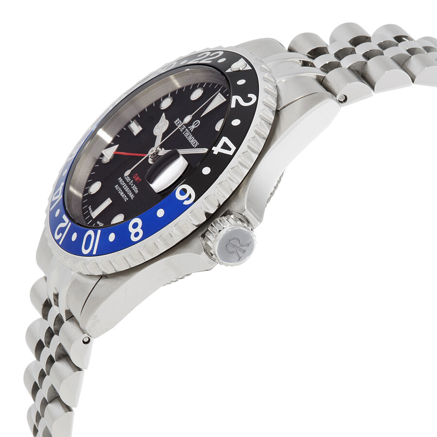 Revue Thommen Diver GMT Automatic Black Dial Men's Watch 17572.2233 ...