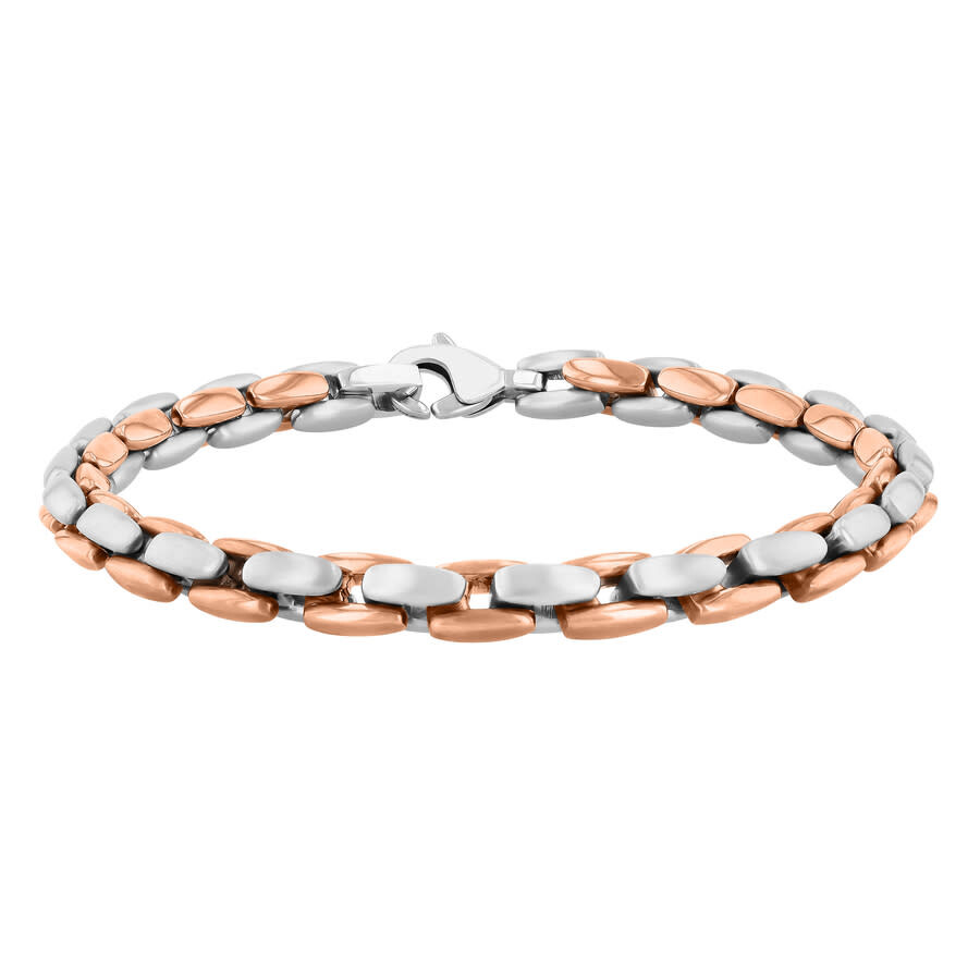 Robert Alton Stainless Steel with Rose Finish Bracelet TS7516 ...
