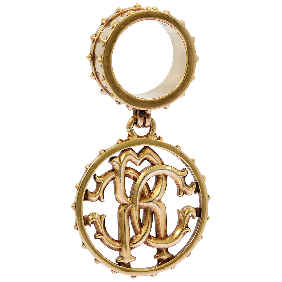 Roberto Cavalli Ladies Podium Antique Gold-tone RC Ring, Size 12 IWG135 ...