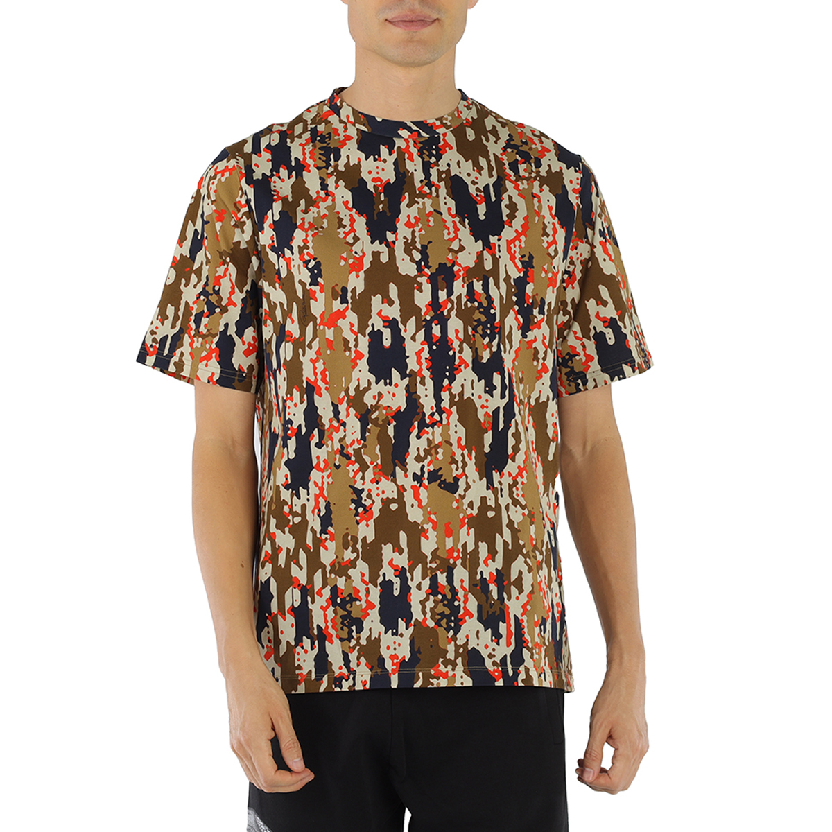 Roberto Cavalli Men's Geometric Python Print Cotton T-shirt, Size ...
