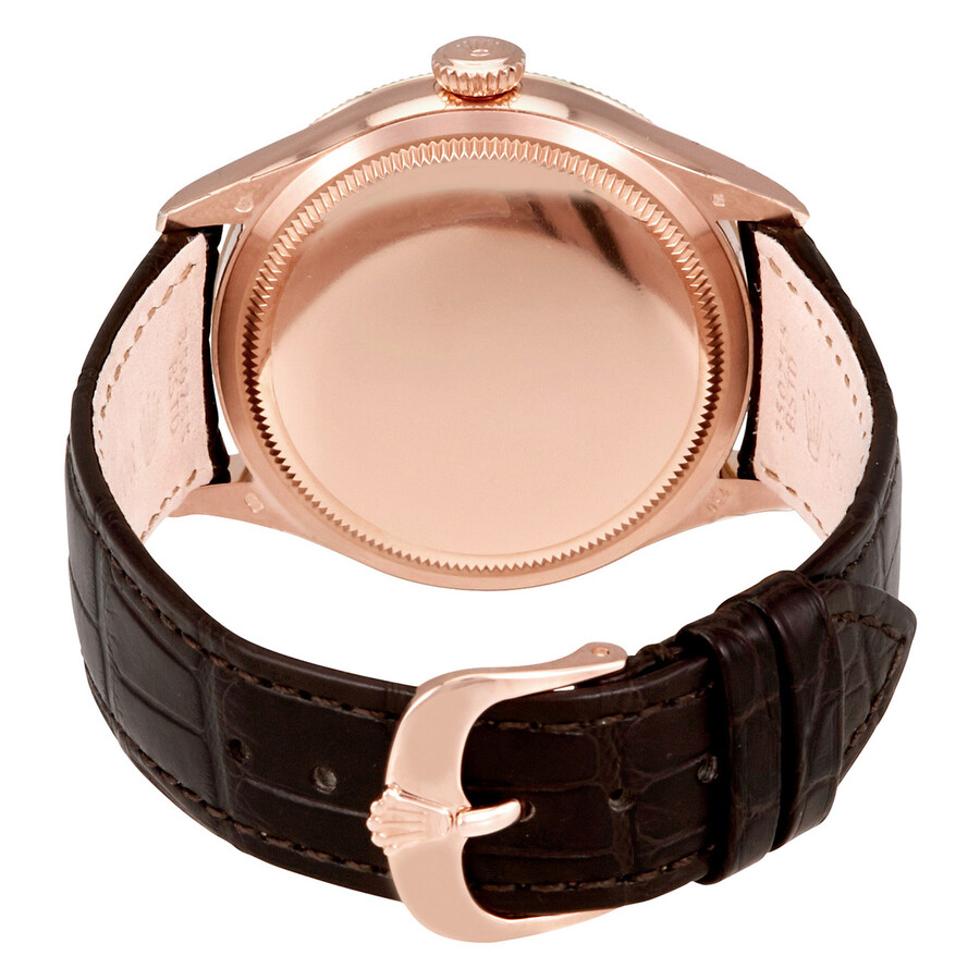 Rolex Cellini Pink Gold Diamond 18K Everose Gold Men's Watch 50605RBR ...