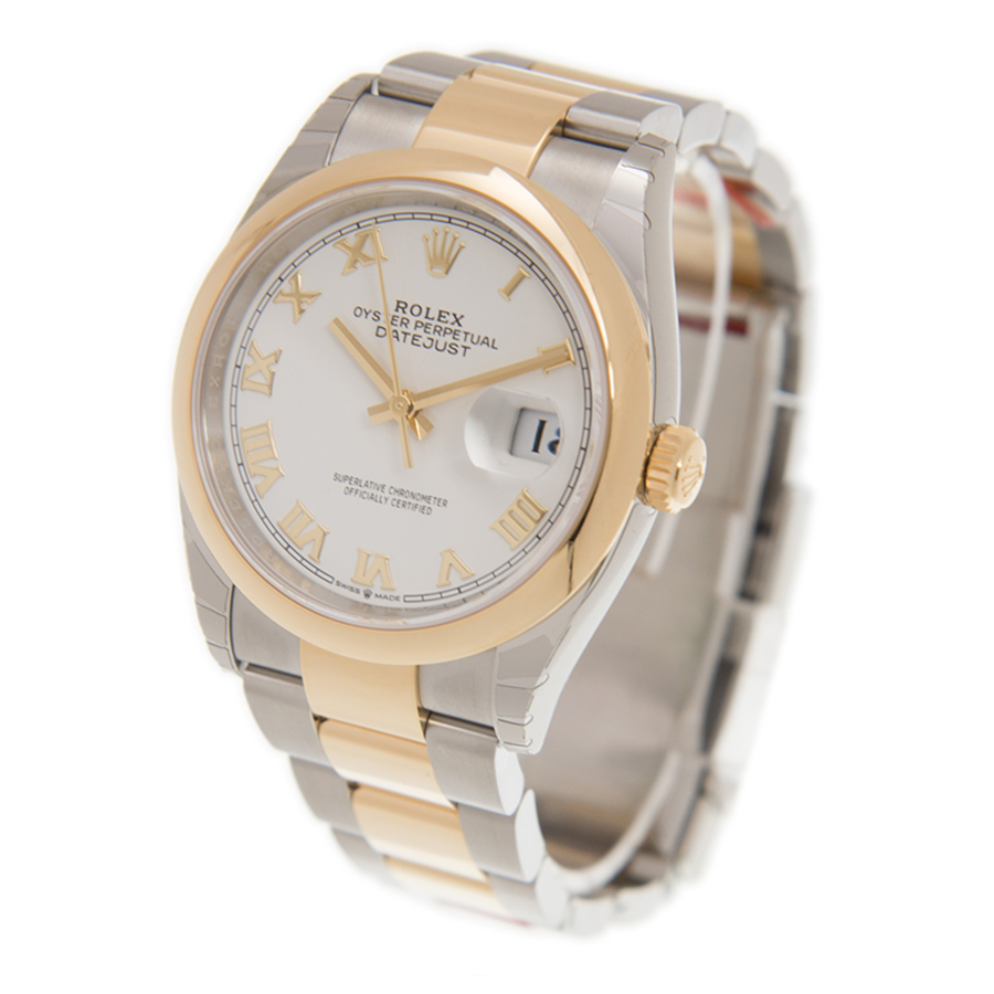 Rolex Datejust 36 White Dial Automatic Men's Steel and 18k Yellow Gold ...