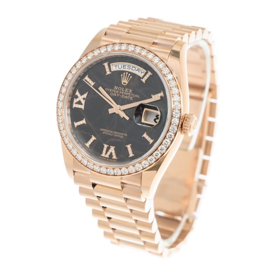 Rolex Day Date Automatic Chronometer Diamond Ladies Watch 128345 ...
